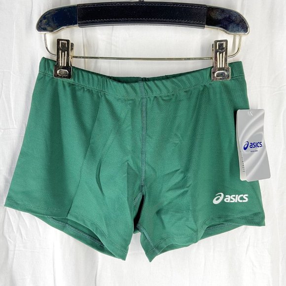 Asics | Shorts | Asics Womens Green 4 Court Volleyball Spandex | Poshmark